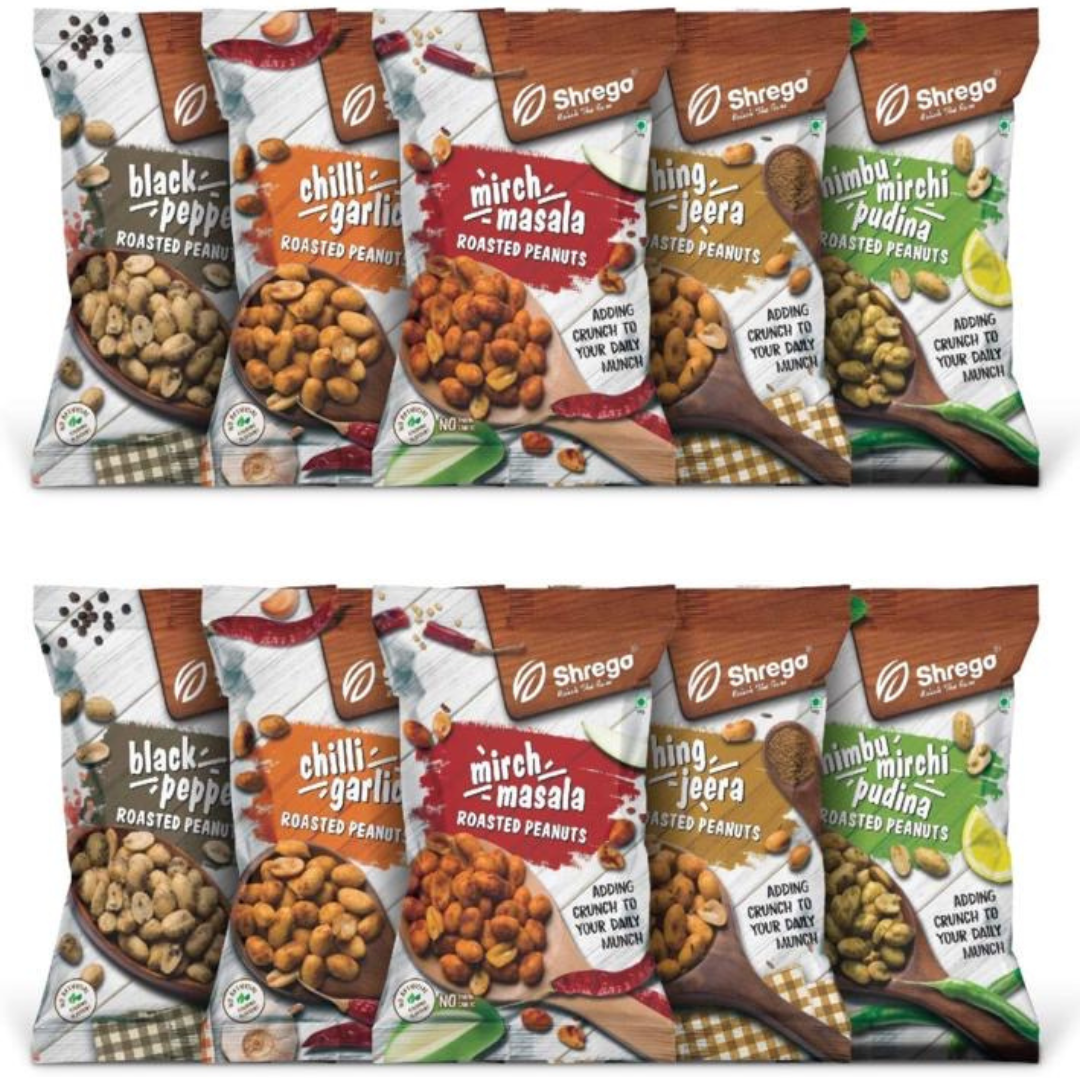 Buy Flavour Roasted Peanut Variety Combo Pack | Healthy Snack | Shrego ...